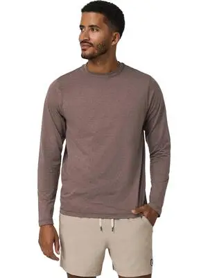 Vuori Long Sleeve Performance Tee - Elm Heather