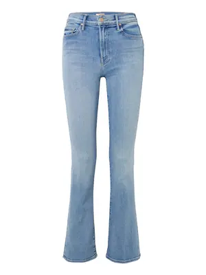 MOTHER The Outsider Sneak Mid-rise Flared Jeans - Blue