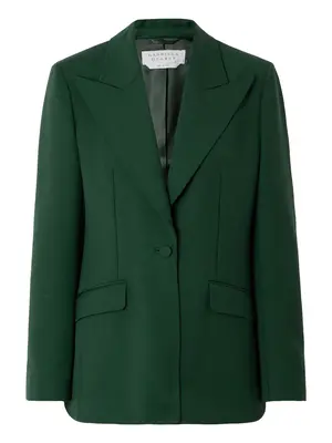 Gabriela Hearst Leiva Wool Blazer - Green