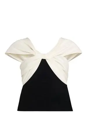 Simkhai Celiana Combo Off-The-Shoulder Top Black Mult