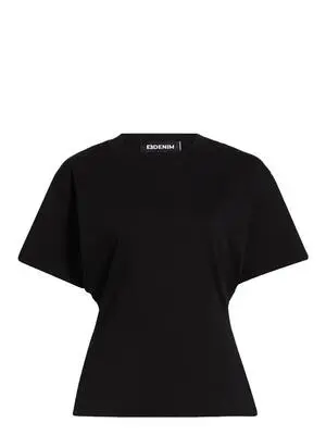 EB DENIM Eero Cotton T-shirt Tar