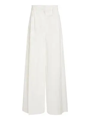 A.W.A.K.E. MODE Full Split Cotton Wide Leg Pants