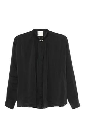 FORTE_FORTE Crystal-embellished Voile Shirt - Black