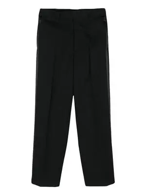 SAPIO Satin-trim Trousers - Black