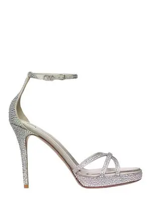 Valentino Garavani 120mm Platform Sandals - Silver