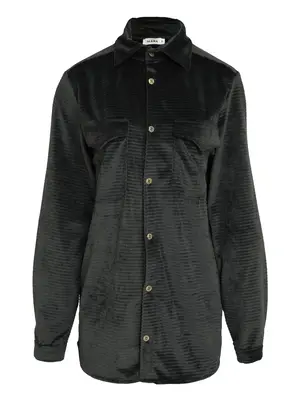 AMIR SLAMA Corduroy Shirt - Black