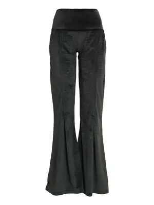 AMIR SLAMA Corduroy Flared Trousers - Black