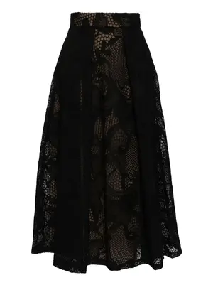 ELIE SAAB Embroidered Elie Saab Midi Skirt