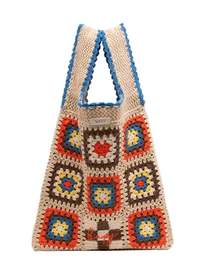 A BATHING APE Crochet-knit Tote Bag - Neutrals