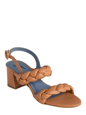 BIRD&CO Blue Bird Shoes Braided-strap Leather Sandals - Brown