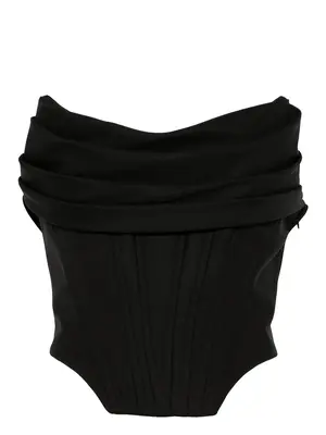 Giuseppe Di Morabito Pleat-detail Bustier - Black