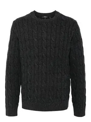 THEORY Theory Cable Knit Mock Neck Sweater