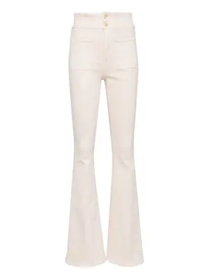 Veronica Beard Beverly Flared Jeans - Neutrals