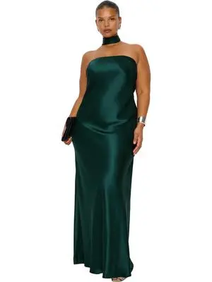 REFORMATION Oren Silk Dress ES Forest