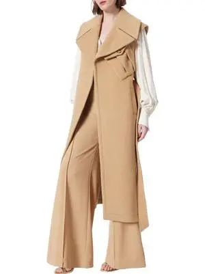 DO BY DEE OCLEPPO Sleeveless Trench Coat - Camel