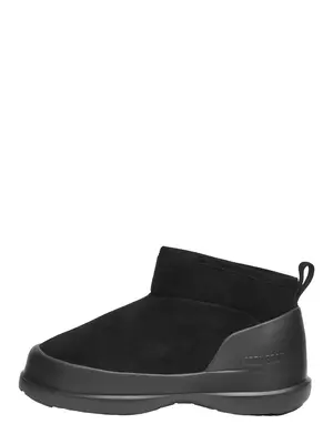 Moon Boot Luna Low Suede Boots - Black