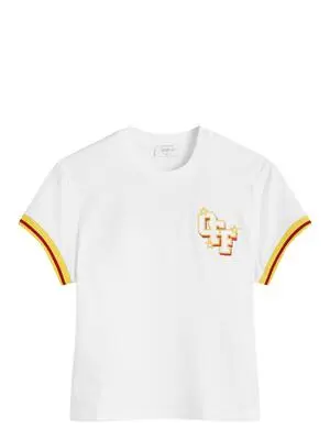 OFF-WHITE College Fitted T-Shirt