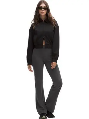 Lululemon Ribbed Softstreme Flared Pant Graphite Grey