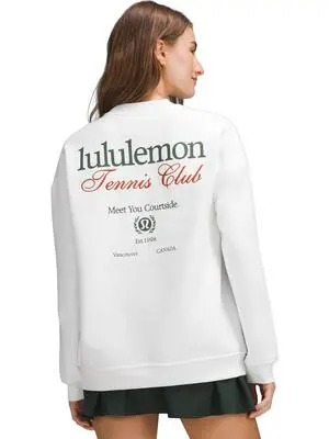 Lululemon Heavyweight Fleece Pullover - White/alouette/firecracker