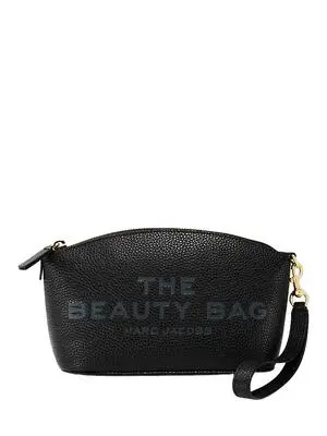 Marc Jacobs Leather Beauty Bag - Black/gold