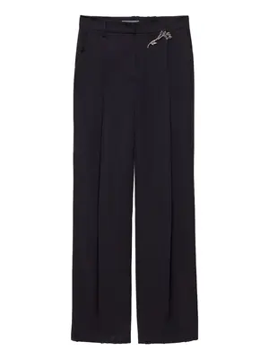 Prada Gabardine Trousers - Blue