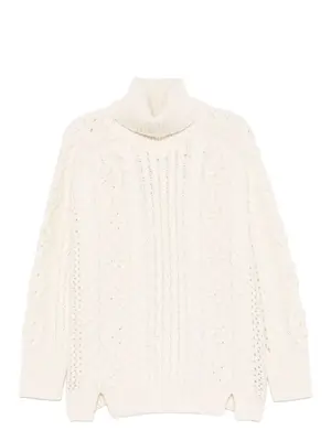 LOULOU DE SAISON LouLou De Saison Anar Cable Knit Sweater