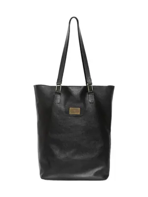 AMIR SLAMA Amir Slama Logo-Plaque Tote Bag