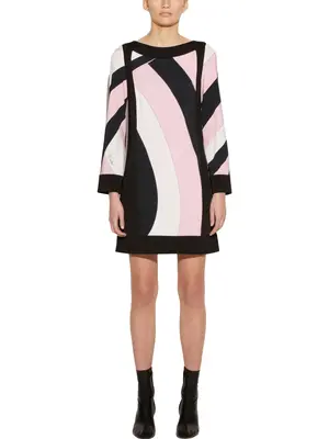 Emilio Pucci Iride-print Mini Dress - Black
