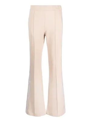 Fendi Logo-tape Flared Track Pants - Neutrals