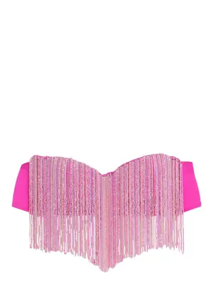 AMIR SLAMA Strapless Cropped Top - Pink