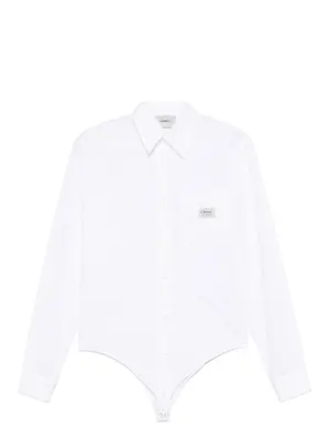 Coperni Shirt-style Bodysuit - White