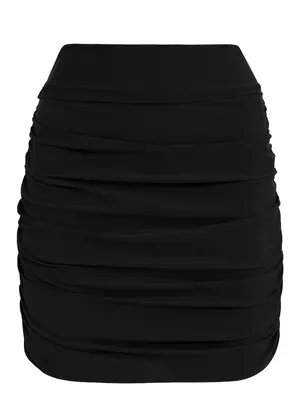 AMIR SLAMA Draped Mini Skirt - Black