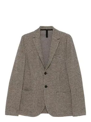 Harris Wharf London Houndstooth-pattern Blazer - Brown