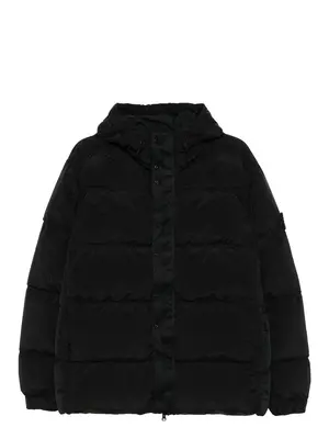 Stone Island Econyl® Hooded Puffer Jacket - Black