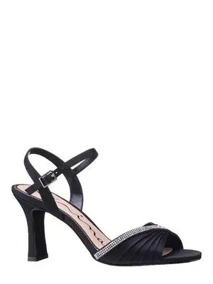 Nina Nina Agnes Satin Sandal Black