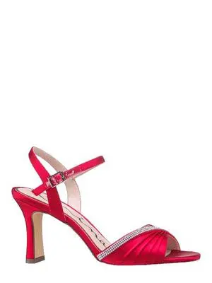 Nina Nina Agnes Satin Sandal Red Rouge