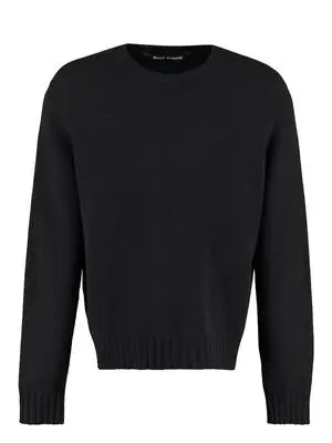 Palm Angels Wool Blend Pullover - Black