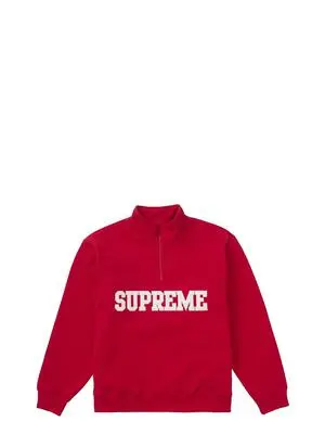 Supreme Collegiate Half Zip Pullover - Red