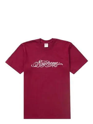 Supreme Script Tee Shirt - Cardinal