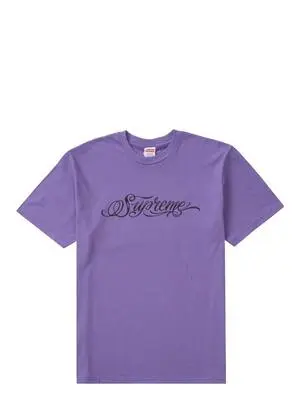 Supreme Script Tee Shirt - Purple