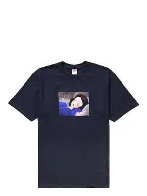 Supreme Snow White Tee Shirt Navy Blue