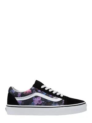 VANS Old Skool Warped Floral Sneakers - Black/true White