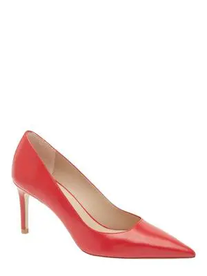STUART WEITZMAN Stuart Weitzman Power 75 Pointed Toe Pump Cherry Leather