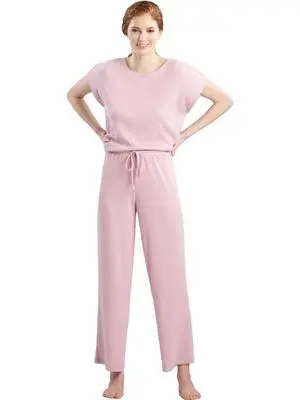 Natori Natori Eden Everywhere Straight Leg Pant Light Pink