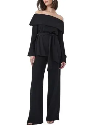Trina Turk Tavia Wide Leg Pant - Black