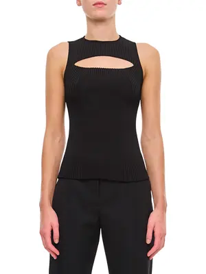 Alexander McQueen Sleeveless Top - Black