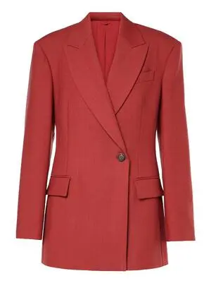 Brunello Cucinelli Virgin Wool Twill Blazer - Red