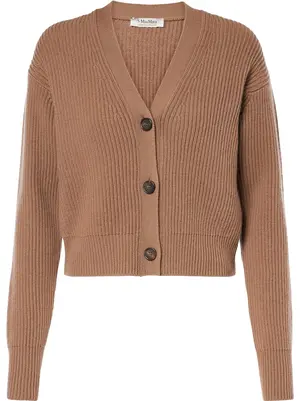 Max Mara Estri Wool And Cashmere Cardigan - Beige