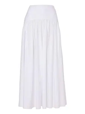 Staud Procida High-rise Maxi Skirt - White