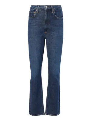 AGOLDE Stovepipe High-rise Straight Jeans - Blue